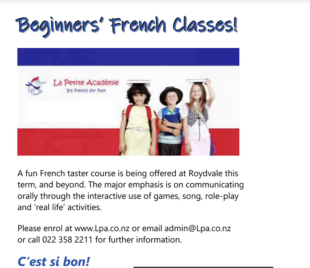Beginners' French Classes