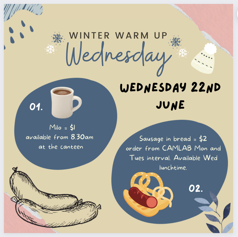 Warm up Wednesday | Balmacewen Intermediate