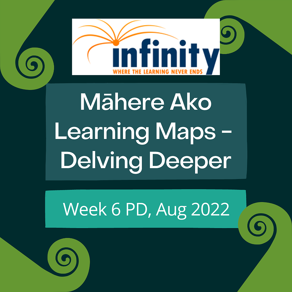 Week 6 PD: Māhere Ako Infinity Learning Maps - Delving Deeper, Aug 2022