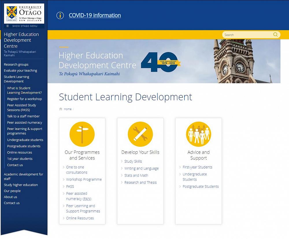Student Learning Development Support