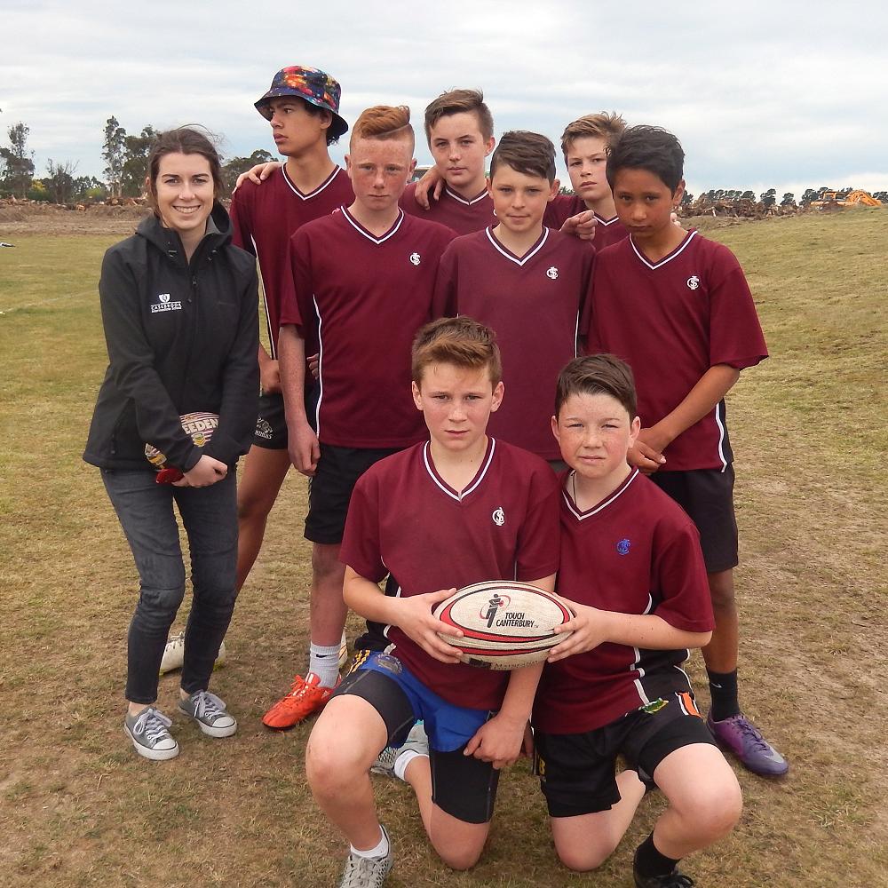 Koru Games Touch team! — Casebrook Intermediate News - 14 October 2015