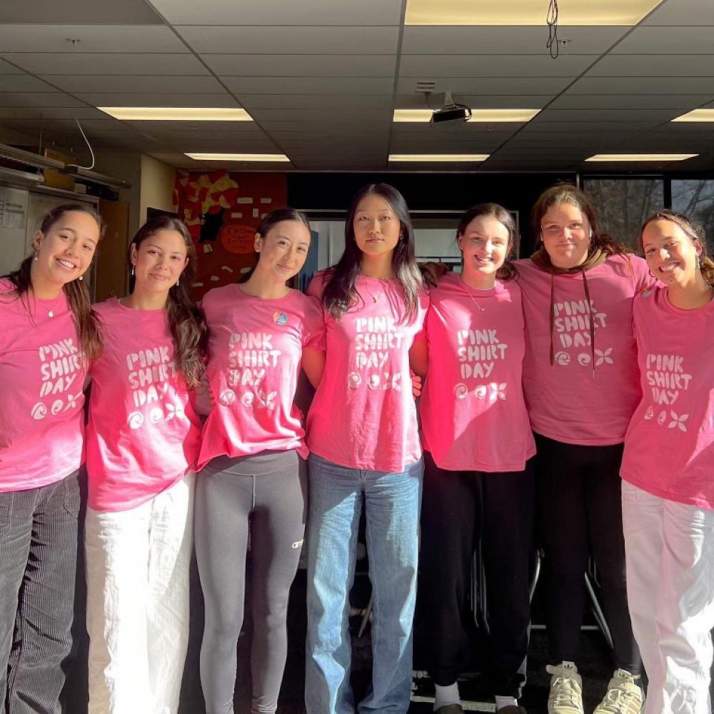 Standing up against bullying - Pink Shirt Day!
