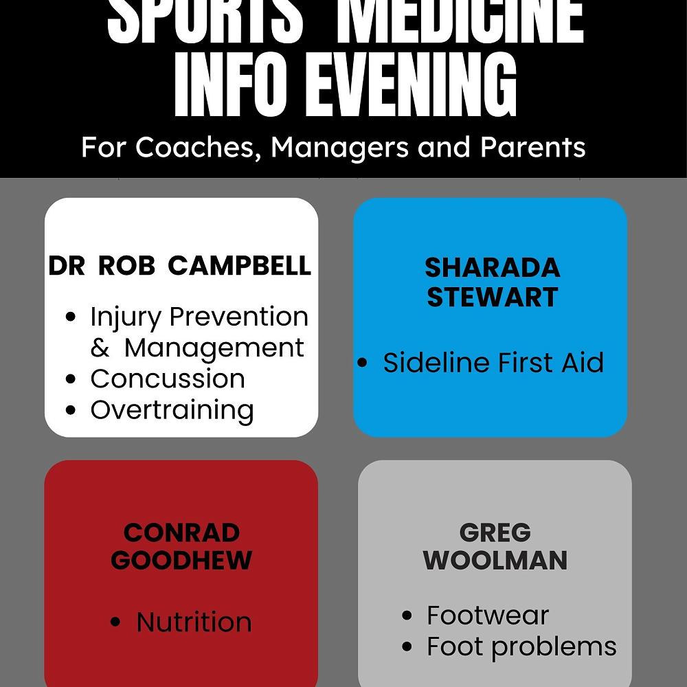 Sports Medicine Information Evening — Information Update - Term 1, Week 2