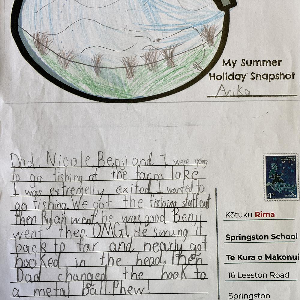 Summer Holiday Snapshot Postcards