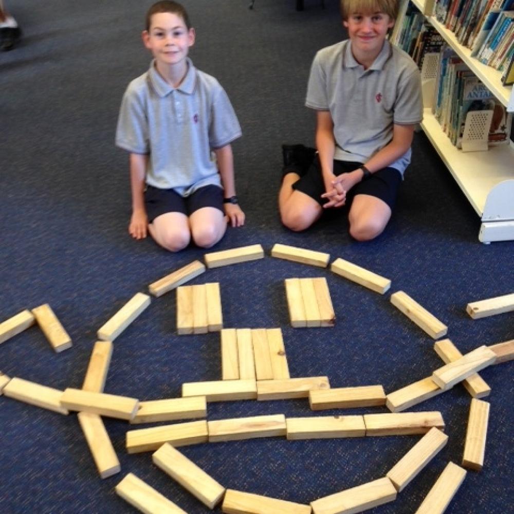 Jenga Fun in the Library