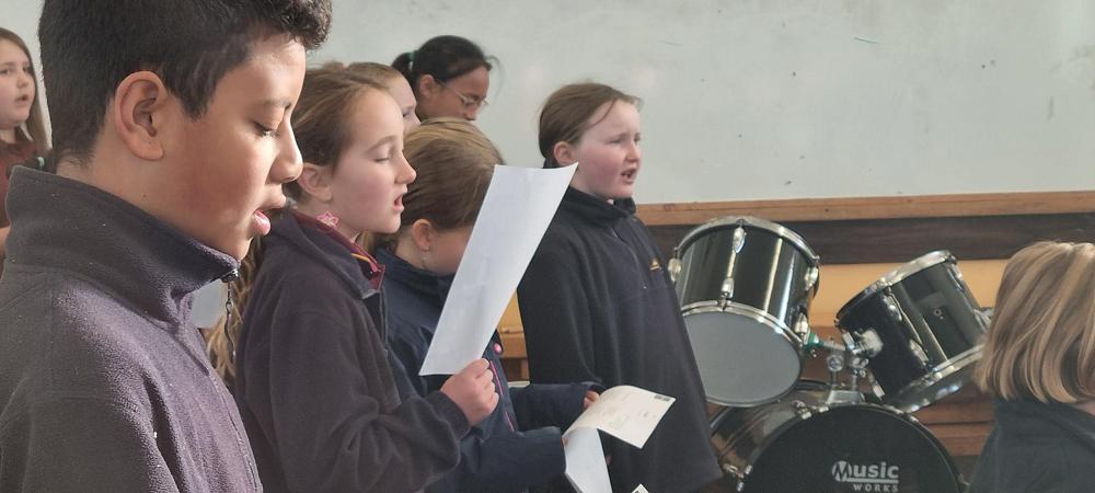 First day of choir practice.