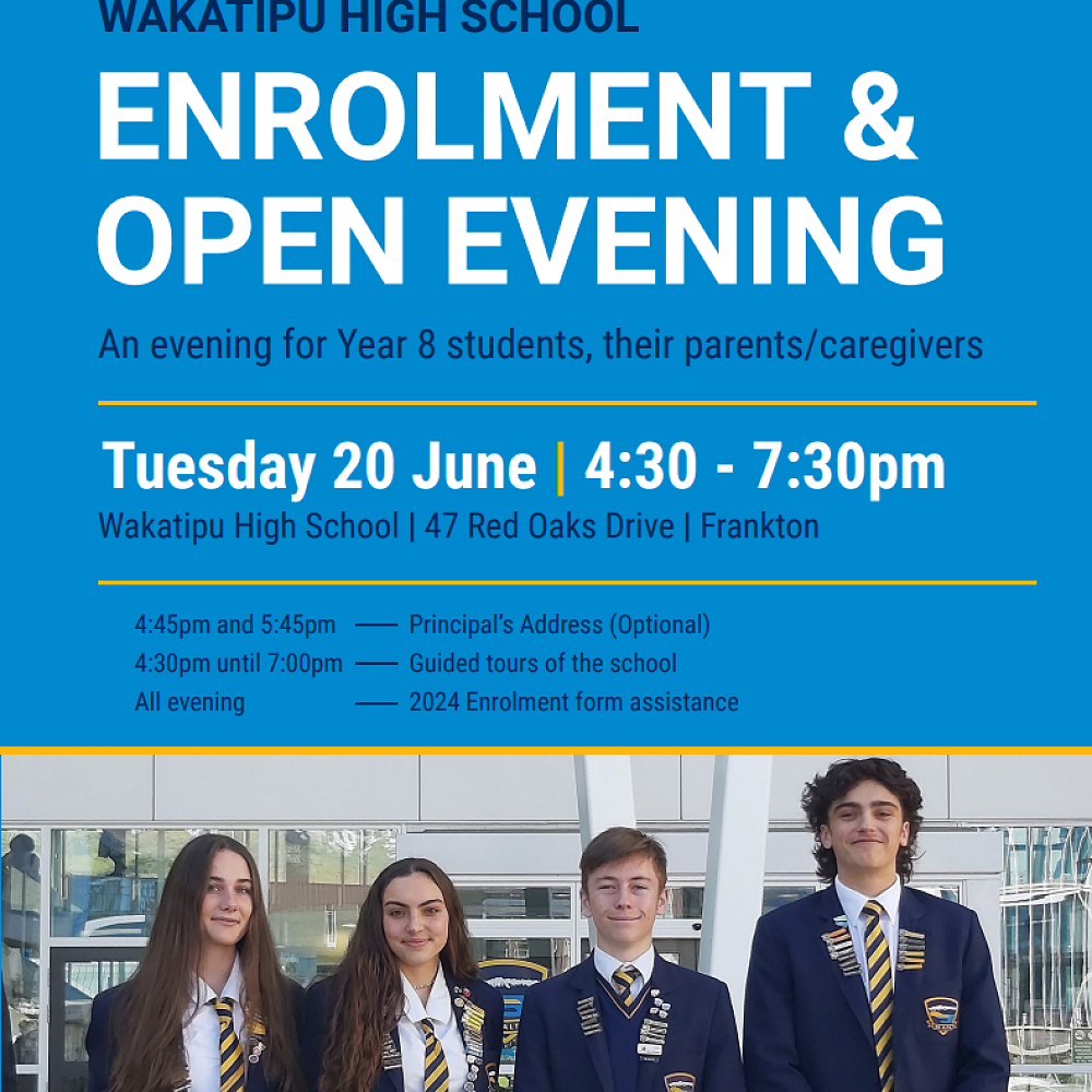 WHS Enrolment & Open Evening — Term 2 Week 7 Newsletter