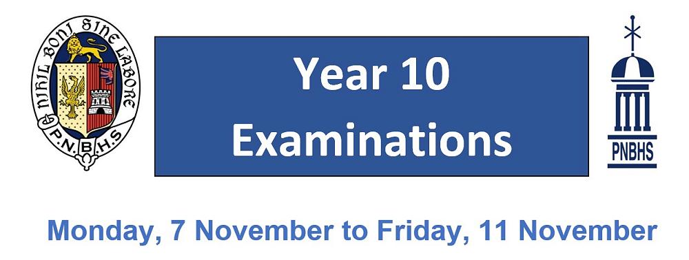 Year 10 Examinations
