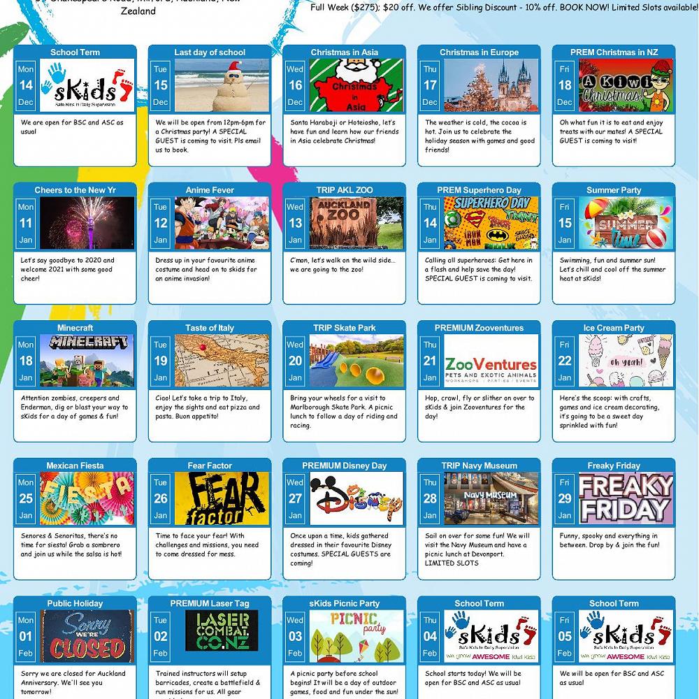 Skids Summer Holiday Programme