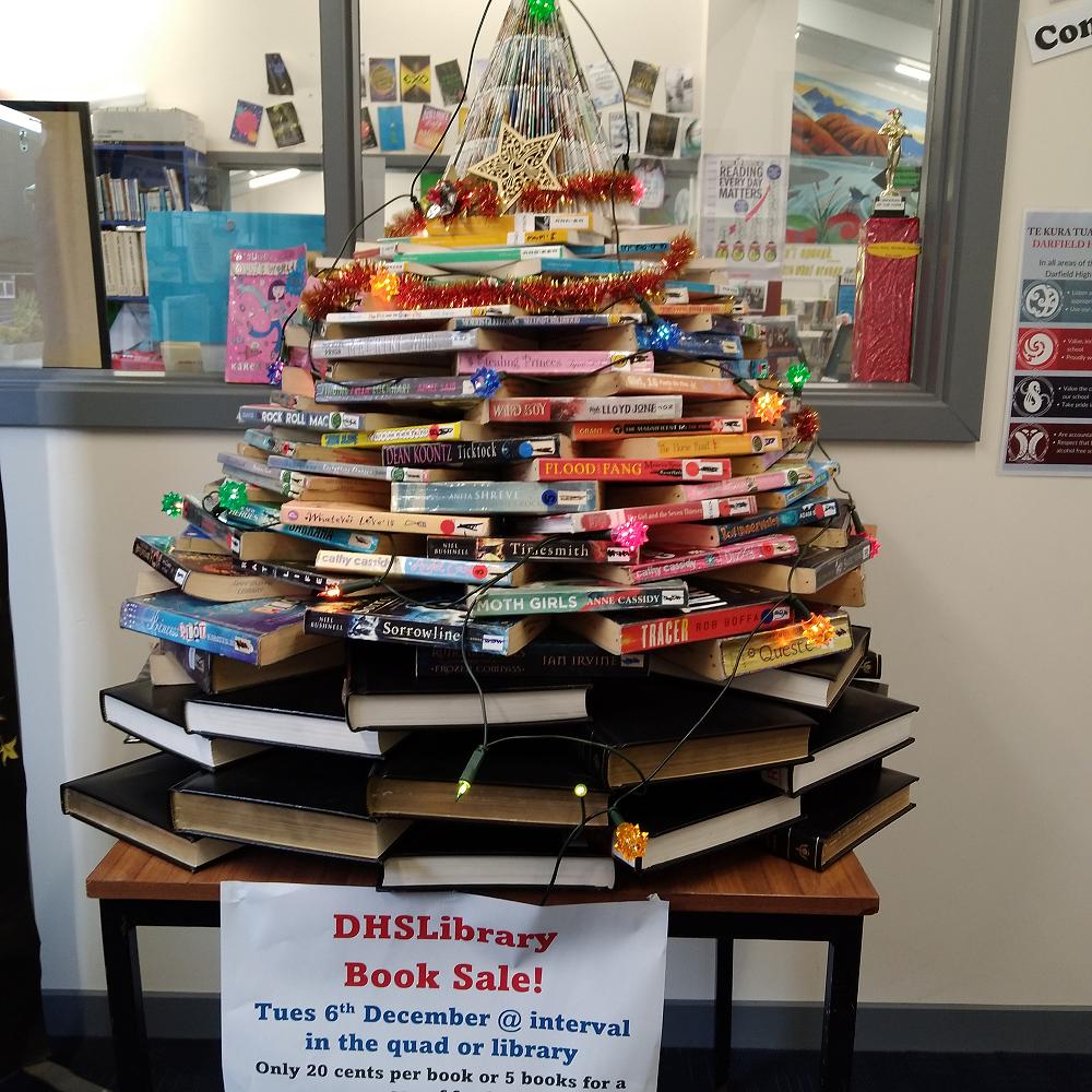 Christmas Book Tree marks the start of Summer Reading...