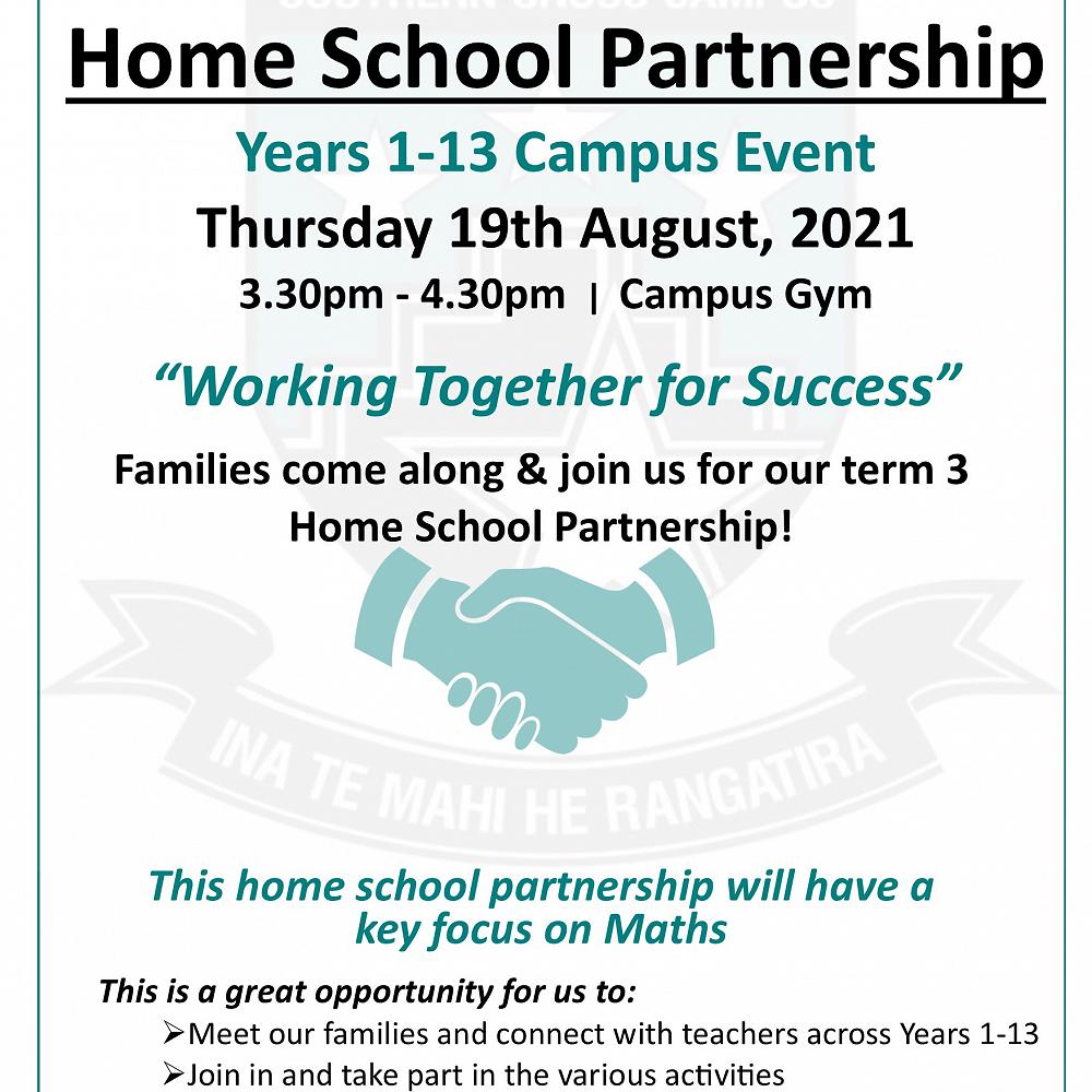 Years 1-13 Home School Partnership
