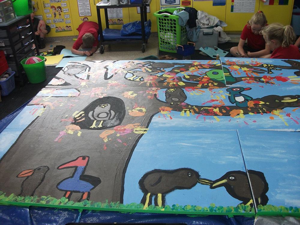 Native Birds Of New Zealand Mural