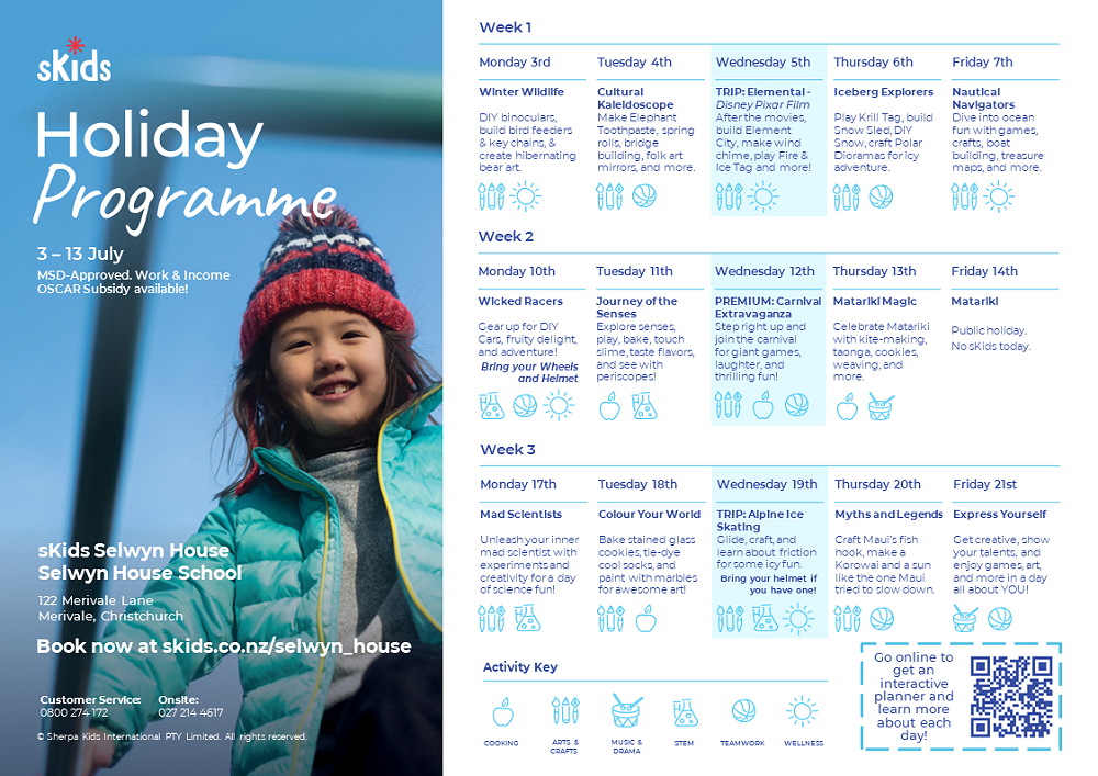 sKids July Holiday Programme