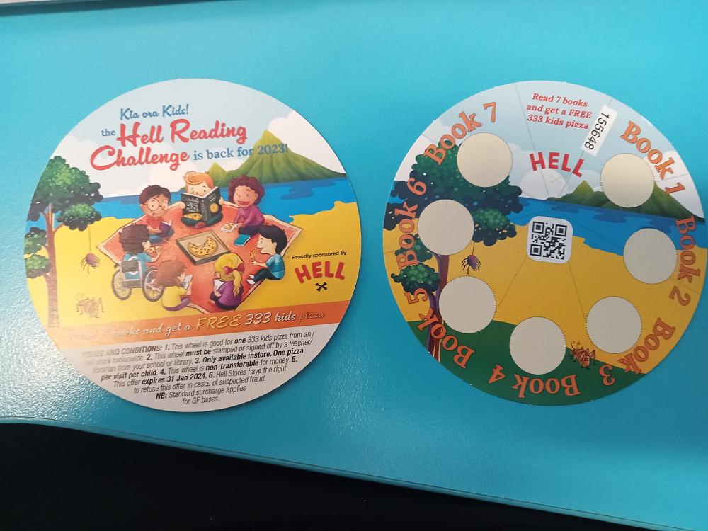 Hell's Pizza Reading Challenge.