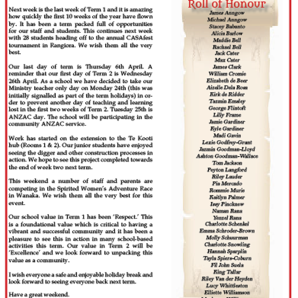 Newsletter WE 31 03 2023