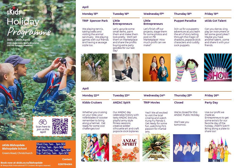 sKids Holiday Programme