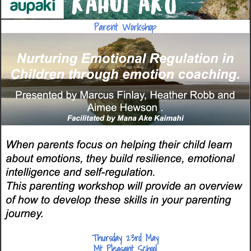 Parent workshop - 'Nurturing Emotional Regulation in Children ...