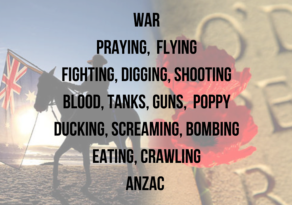 ANZAC Diamante Poems