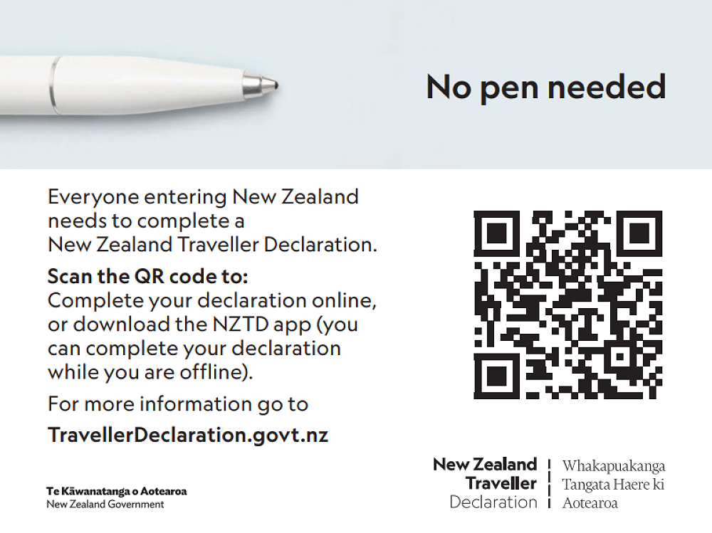 New Zealand Traveller Declaration (NZTD)