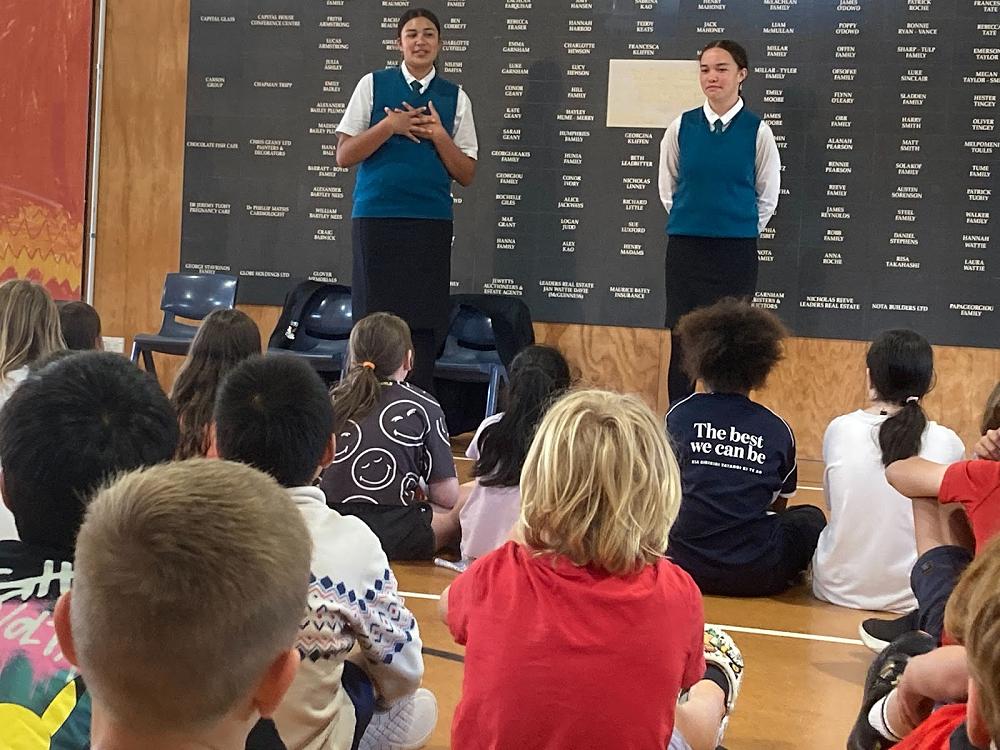 A visit from Te Kura Kaupapa Māori o Nga Mokopuna — Steeple Rock - 14 March 2024