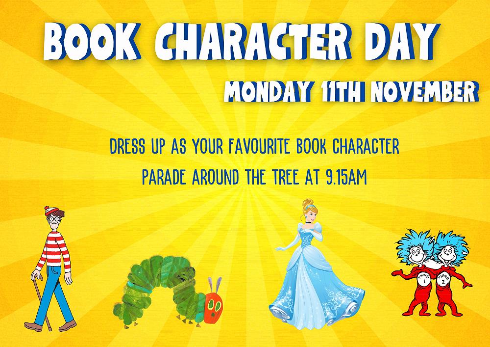 Book Character Day - Monday 11 November