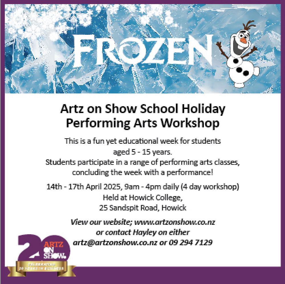 Artz on Show School Holiday Performing Arts Workshop