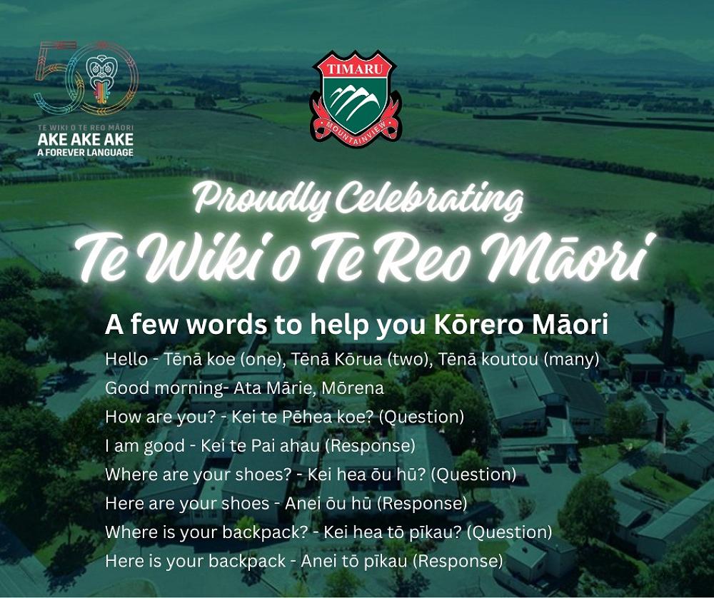 Celebrating Te Wiki o te Reo Māori