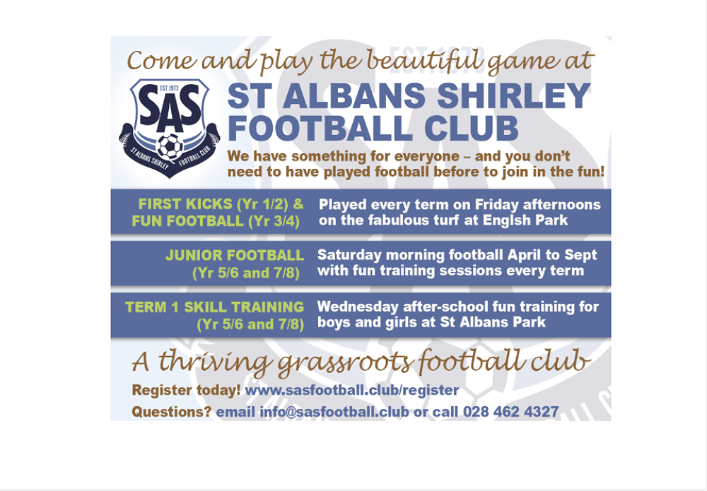 St Albans Shirley Football Club — Pānui #2 Friday 21 February 2025