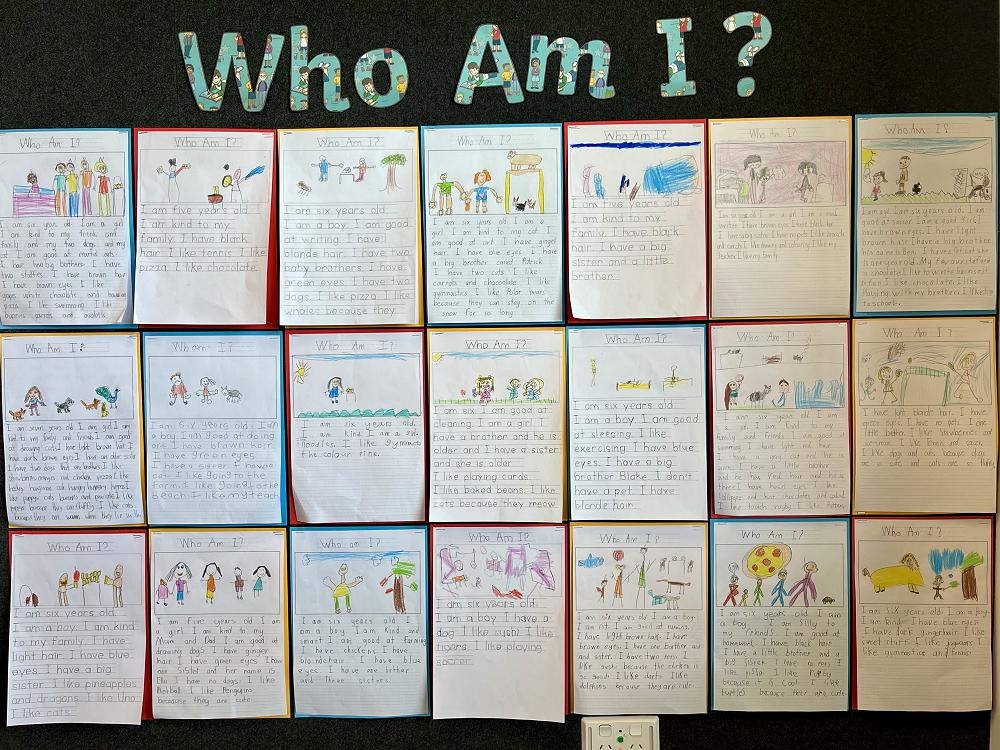 Who Am I? Writing- Kōtare (Yr 2)