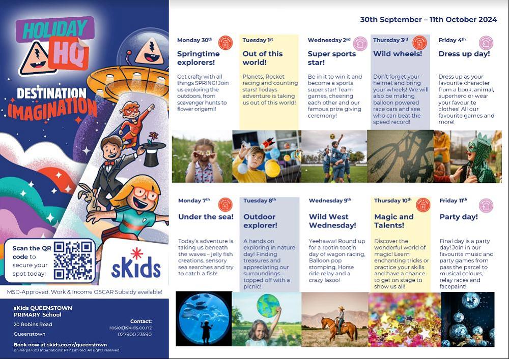 sKids Spring School Holiday Programme!