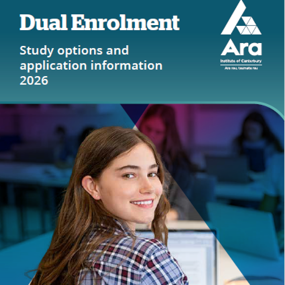 APPLICATIONS CLOSING 9TH SEPTEMBER FOR ARA'S DUAL ENROLMENT 2026! — Waimate High School Newsletter