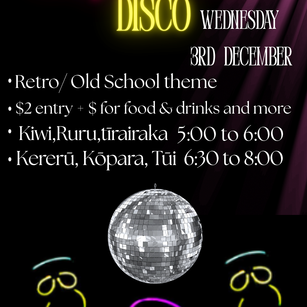 School Disco this Wednesday
