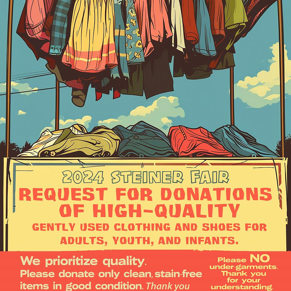 2024 Steiner Fair Boutique preloved stall Request