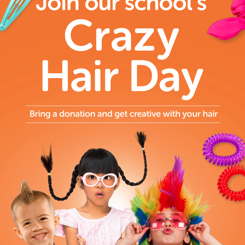 Crazy Hair Day Plakat BAR K SPIRIT WEEK: CRAZY HAIR DAY Bar K