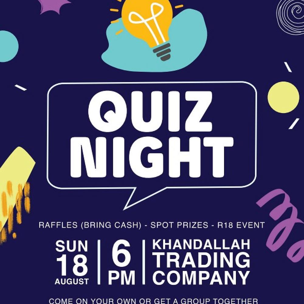 Home & School Fundraising Quiz Night