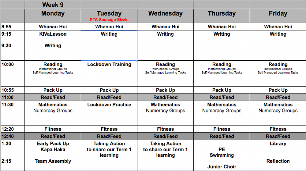 Week 9 in the Year 3 Hub