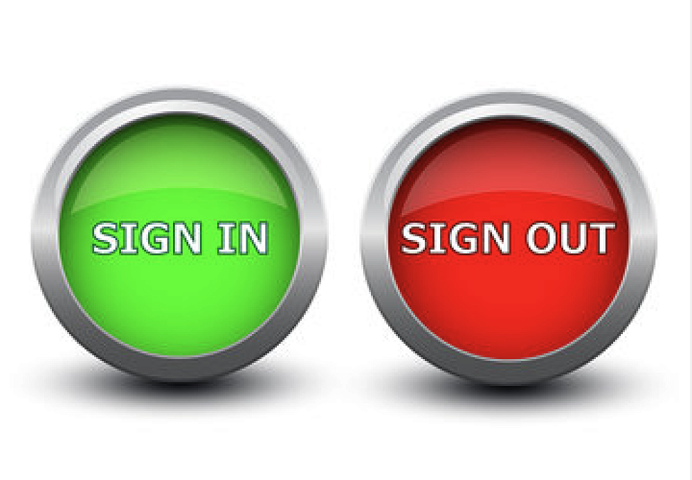 Signing in & out of school