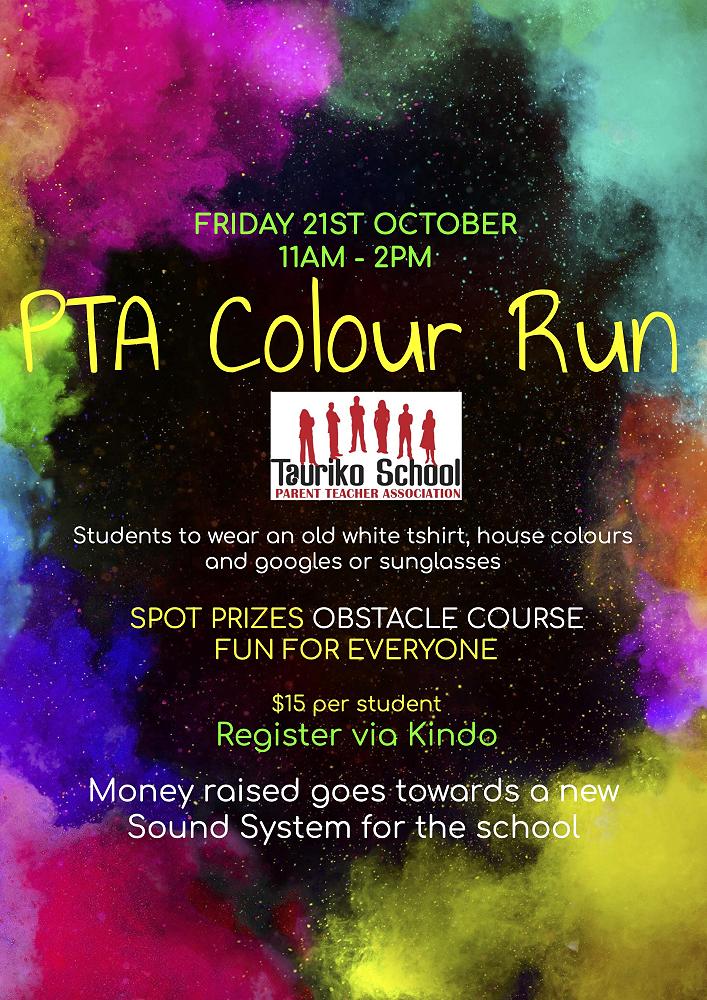 PTA Colour Run - Friday 21st October