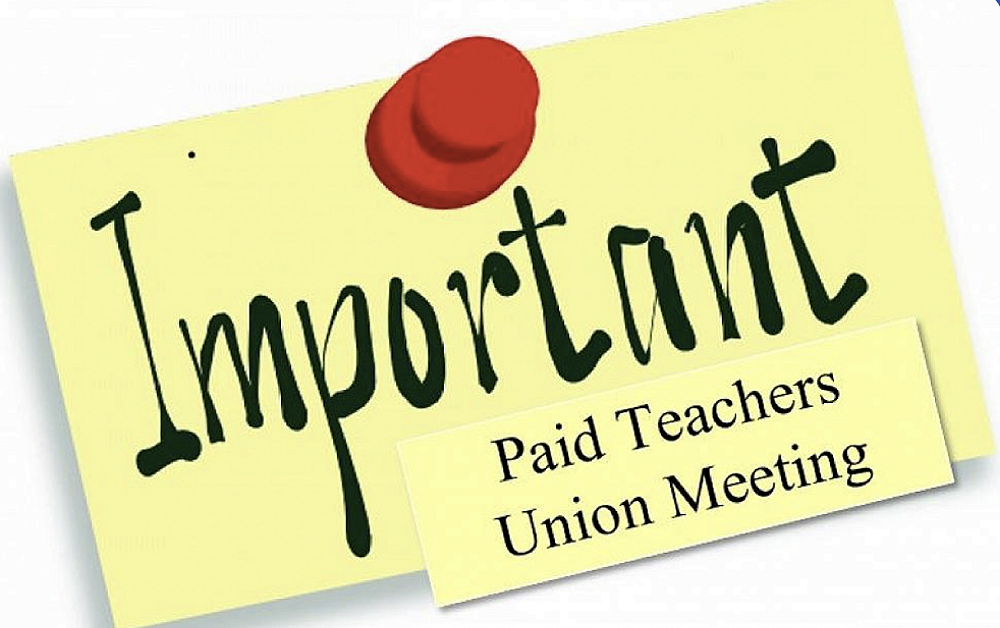 NZEI Paid Union Meeting - Wednesday 3 April — Week 6, Term 1 2024, Pānui