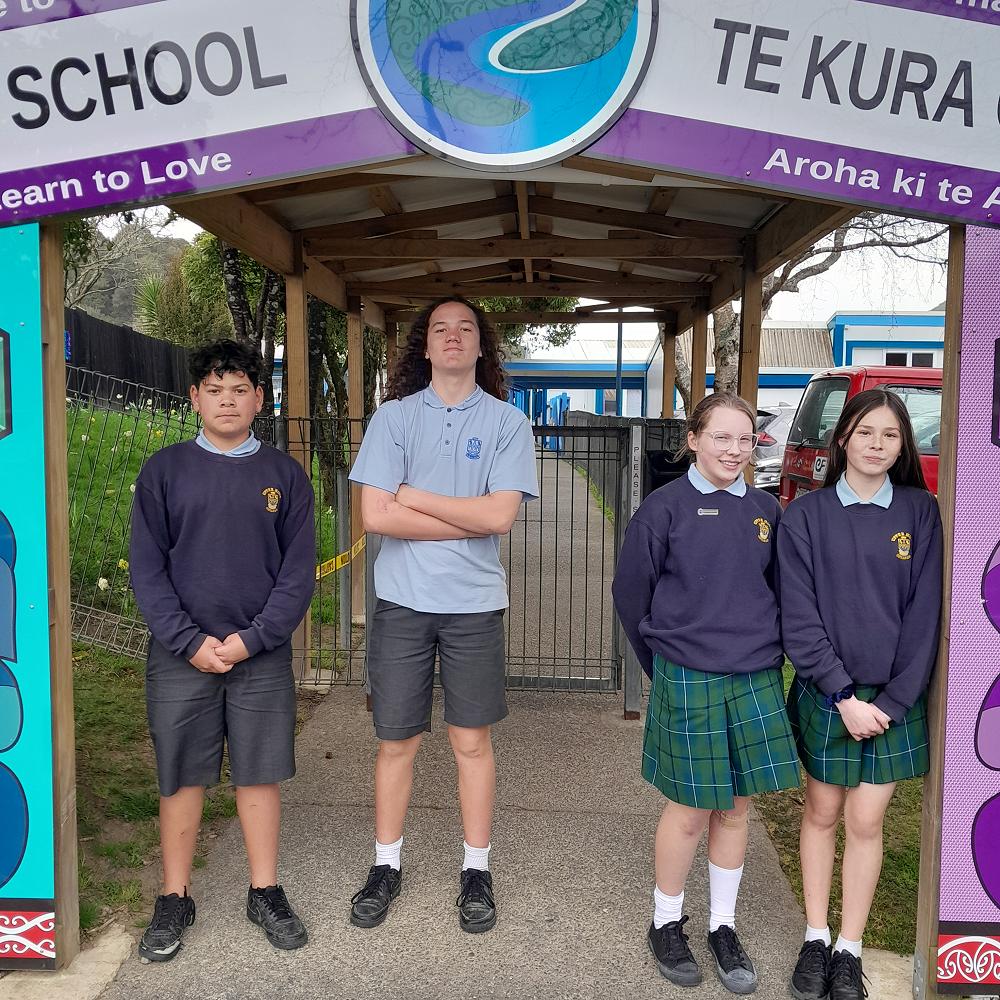 Year 9s assist at Birchville School