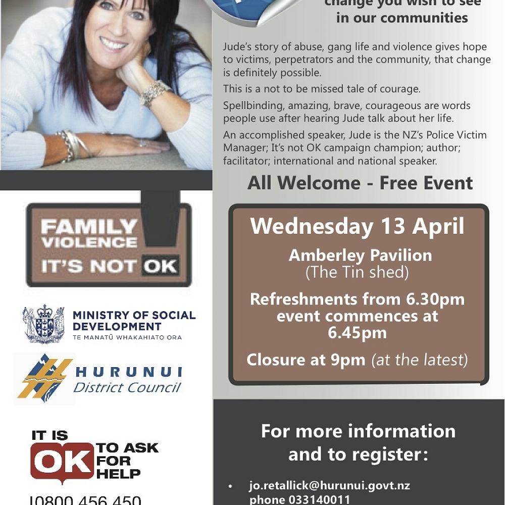 Jude Simpson is inspirational Come and hear her story and become part ...