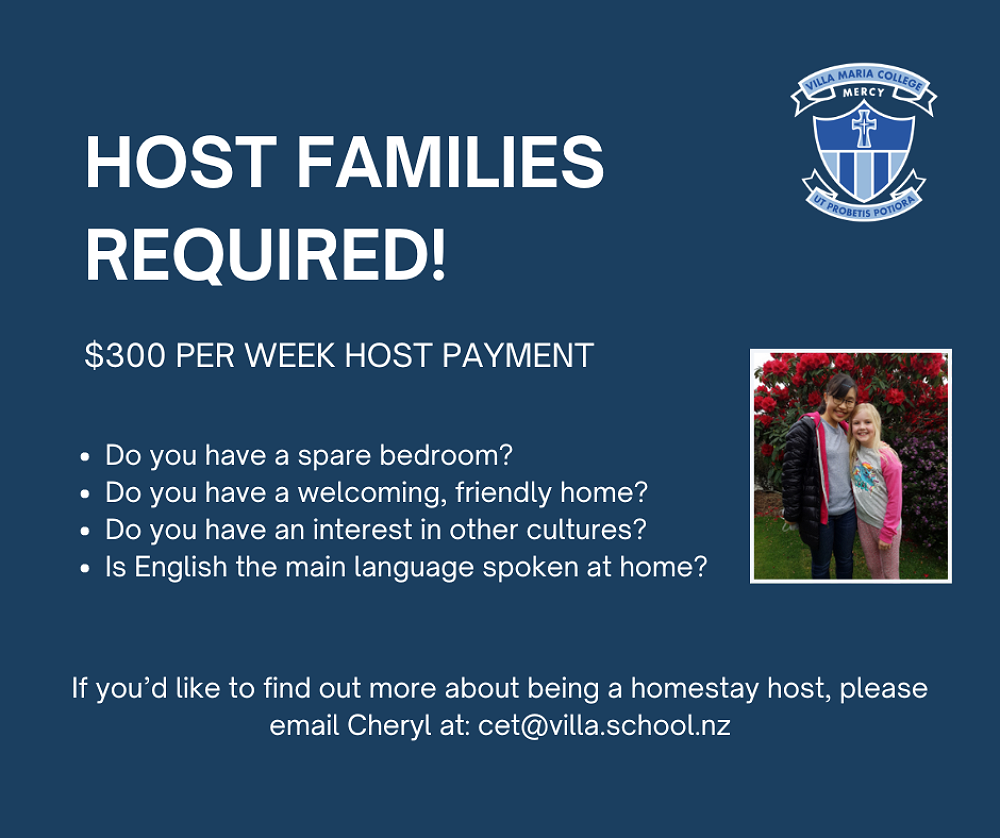 We need homestay hosts!