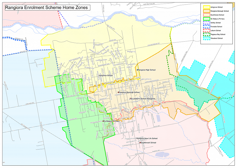 Rangiora Borough School Confirmed New Home Zone — Enrolment