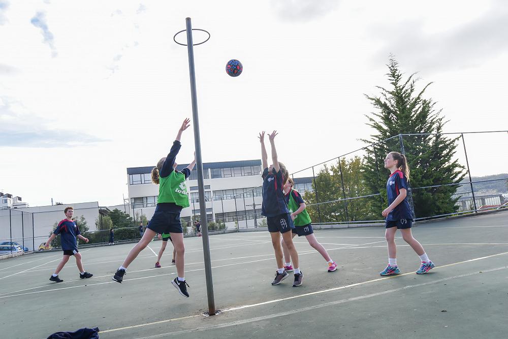 Year 7 and 8 netball fun