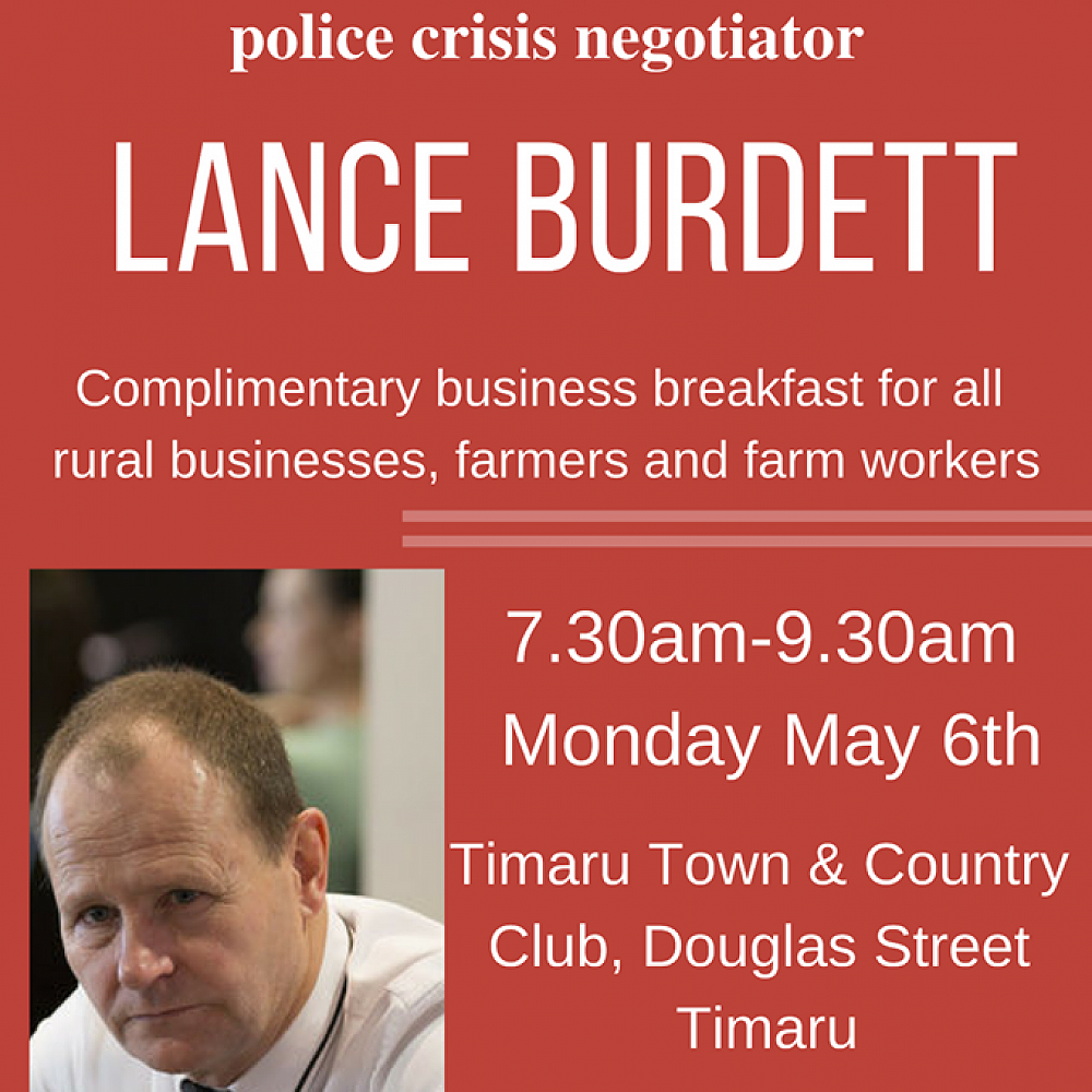 South Canterbury Rural Support to host Lance Burdett - resilience coach ...