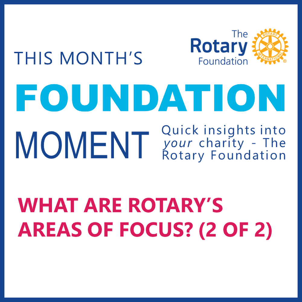 THIS MONTH'S FOUNDATION MOMENT — Rotary On The Move - November 2023