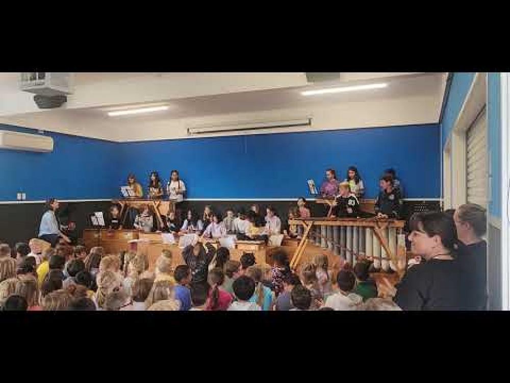 Video: Marimba Mania & Cool Choir @ Assembly