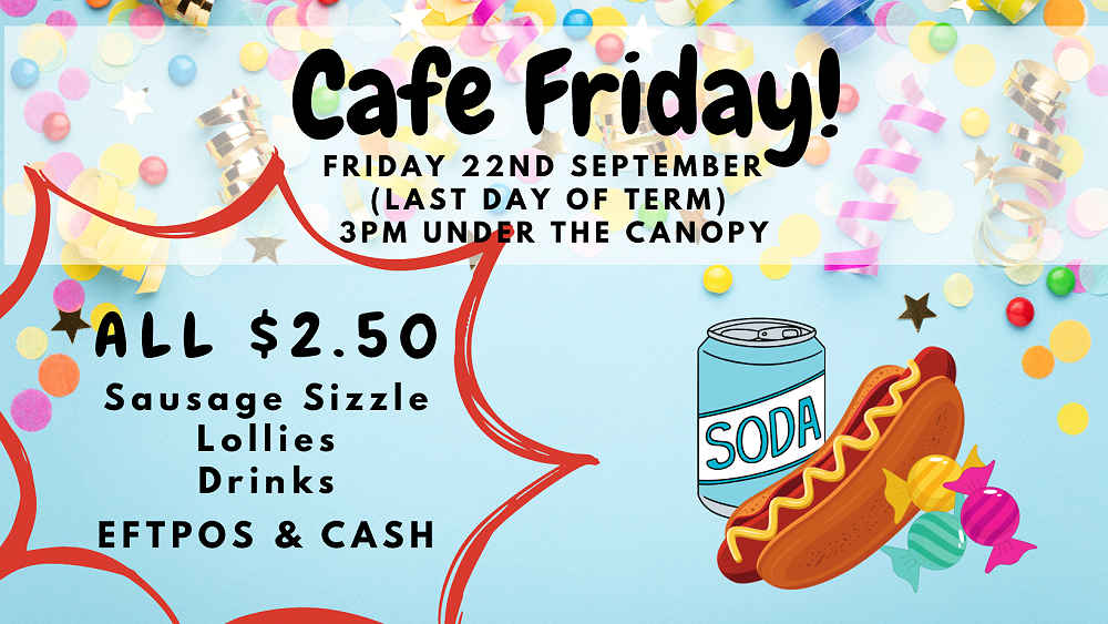 Cafe Friday - 22nd September TOMORROW - see you there! — 21 September 2023