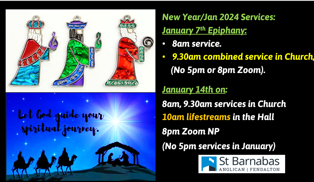New Year & January services
