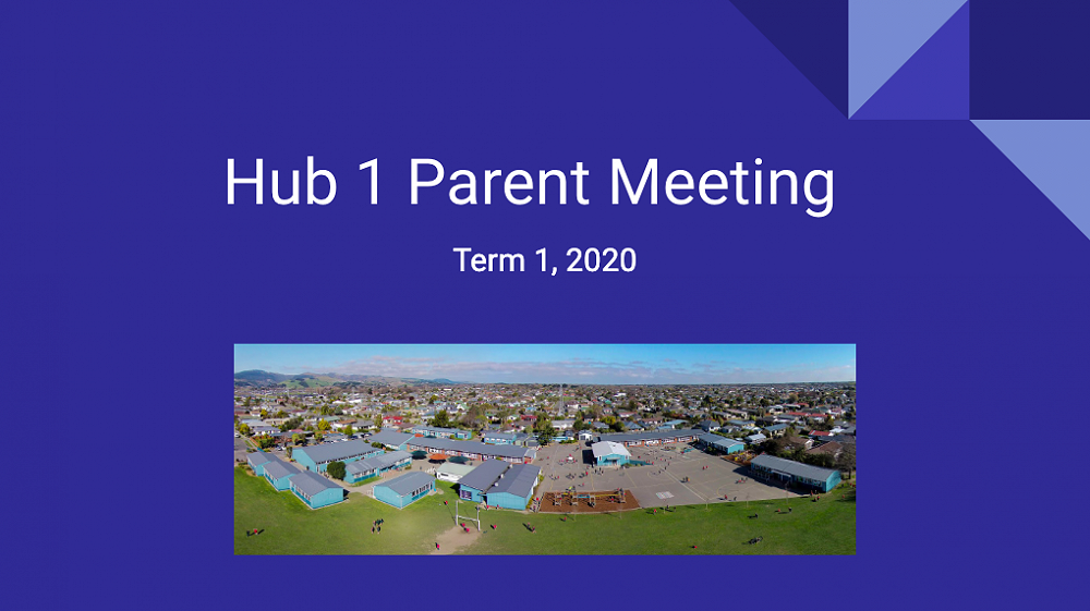 Hub 1 Parent Meeting Feb 2020 — Year 1 Hub Blog